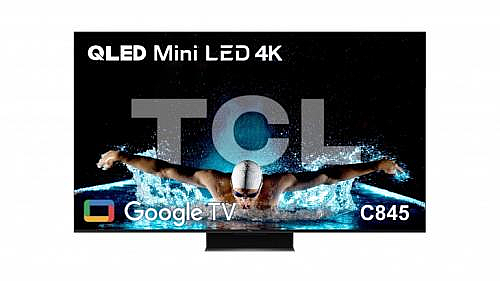 טלוויזיה 55 QLED MINI LED 4K GOOGLE TV תוצרת TCL דגם 55C845